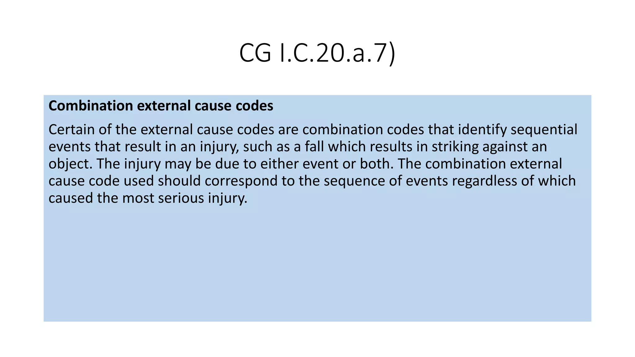 Chapter 20 ICD-10-CM Coding Guidelines 2019 | PDF