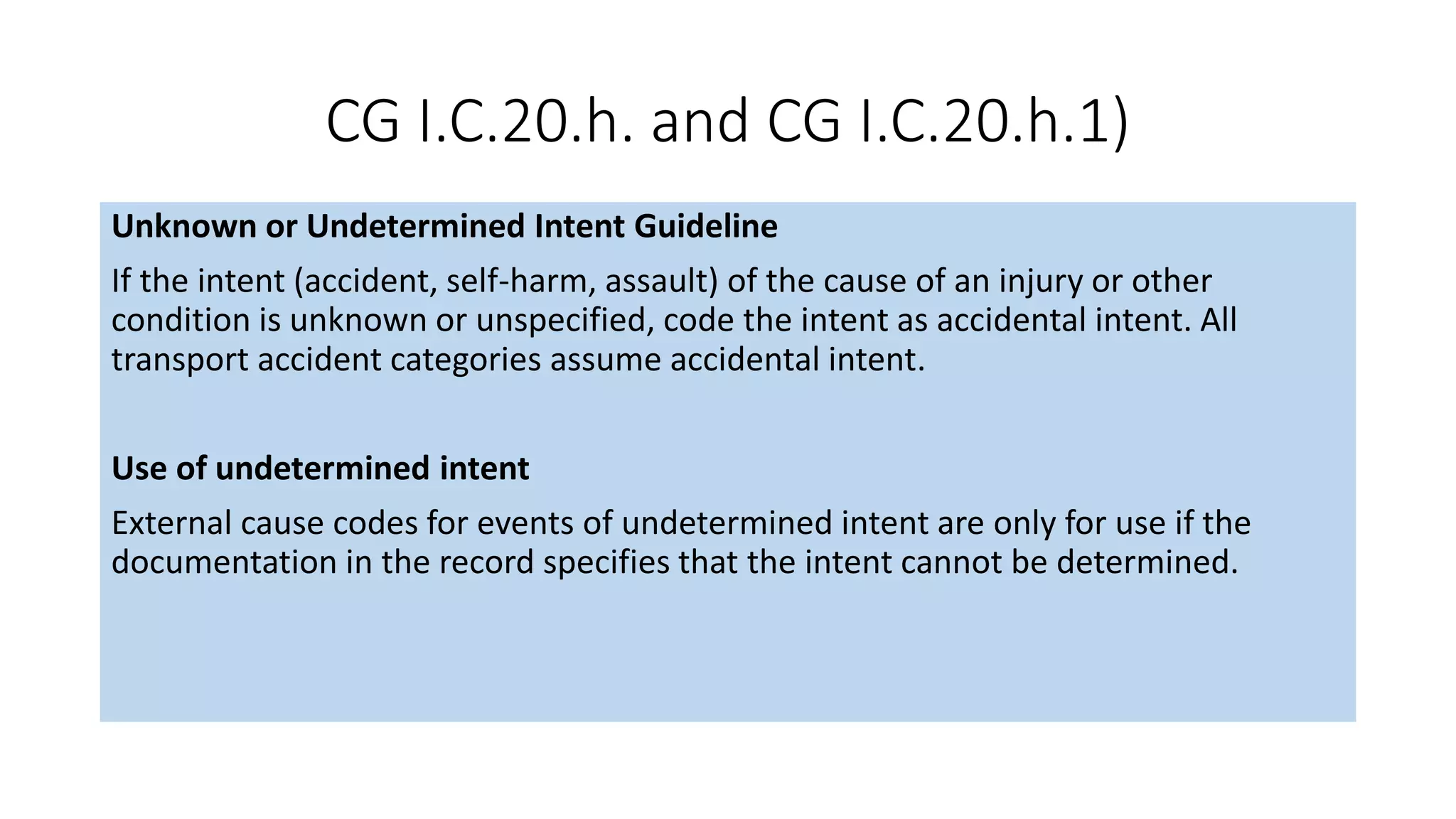 Chapter 20 ICD-10-CM Coding Guidelines 2019 | PDF