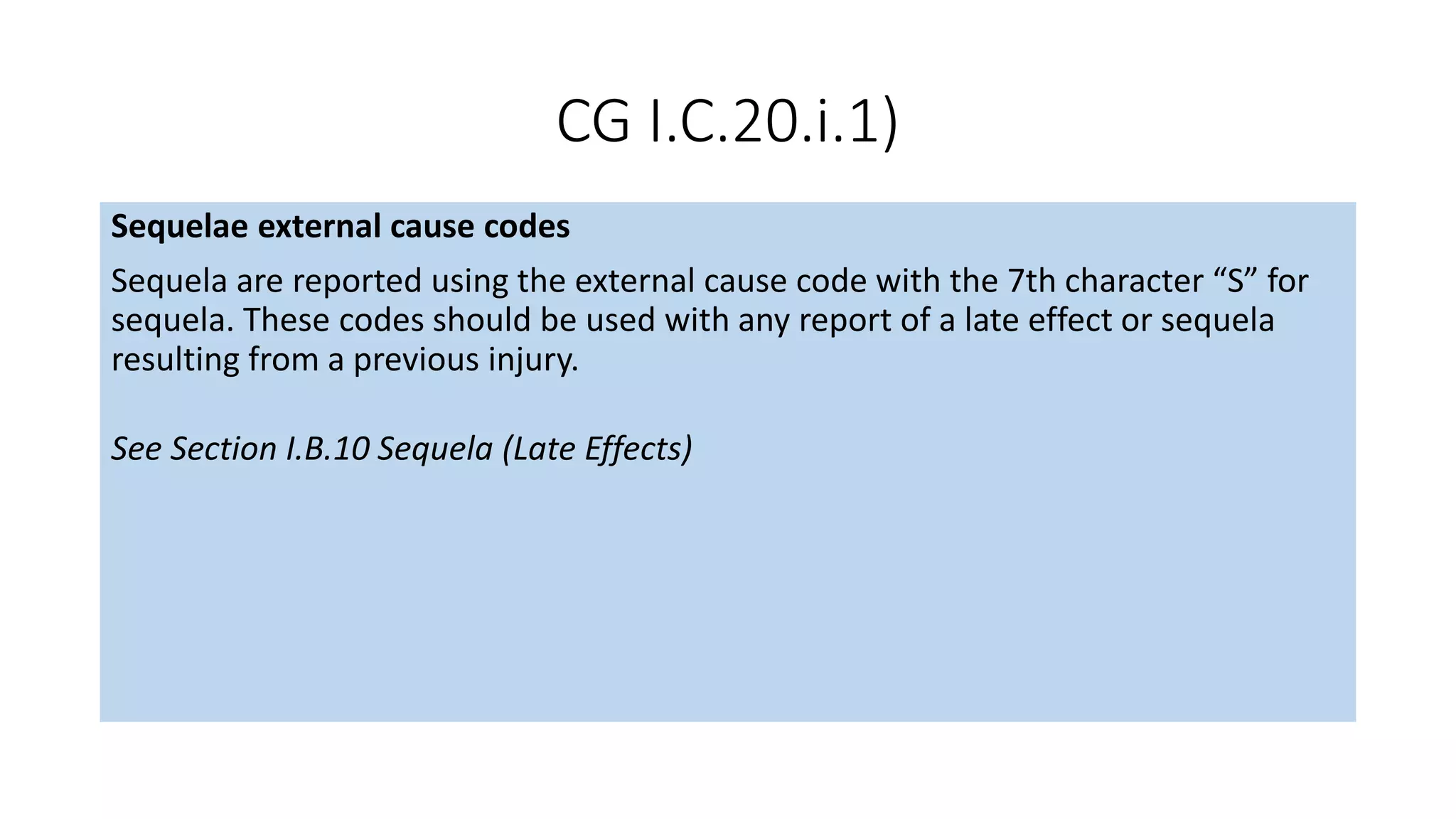 Chapter 20 ICD-10-CM Coding Guidelines 2019 | PDF