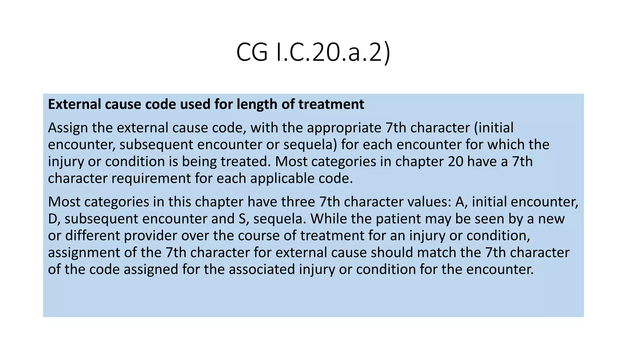 Chapter 20 ICD-10-CM Coding Guidelines 2019 | PDF