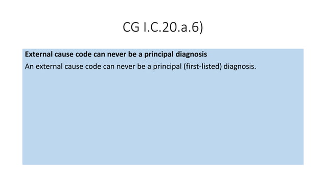 Chapter 20 ICD-10-CM Coding Guidelines 2019 | PDF