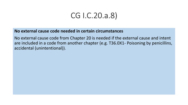 Chapter 20 ICD-10-CM Coding Guidelines 2019 | PDF