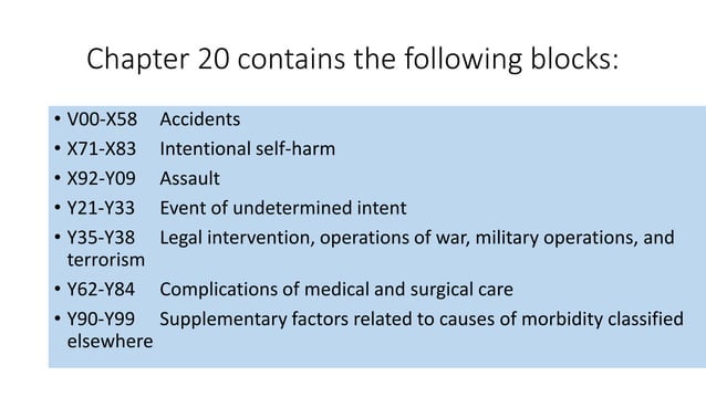 Chapter 20 ICD-10-CM Coding Guidelines 2019 | PDF
