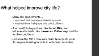 Chapter 20: Immigrants and Urban Life | PPTX