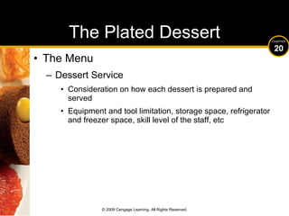 Chapter 20 plated dessert | PPT
