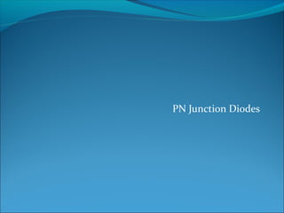 pn junction diodes | PPT