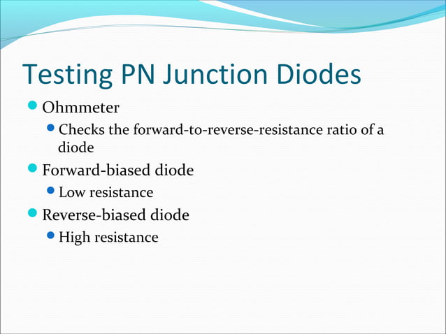 pn junction diodes | PPT