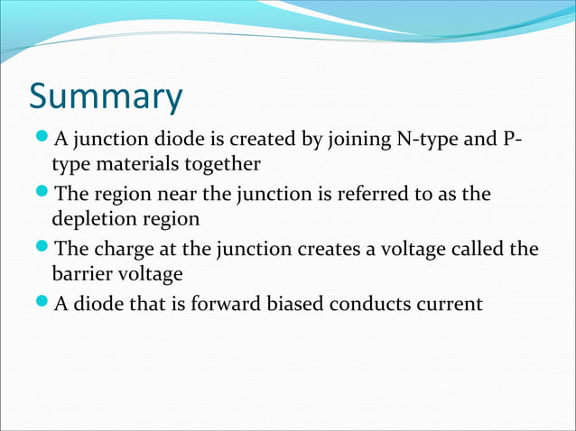 pn junction diodes | PPT