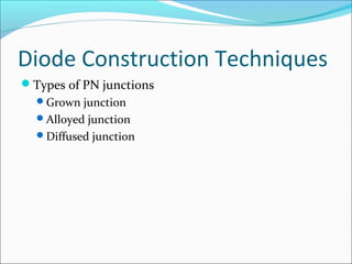 pn junction diodes | PPT