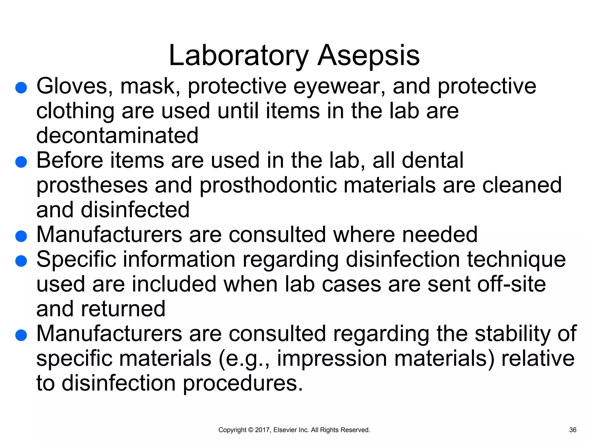Chapter 20: Asepsis Protocols, SOP's and Checklists | PPTX