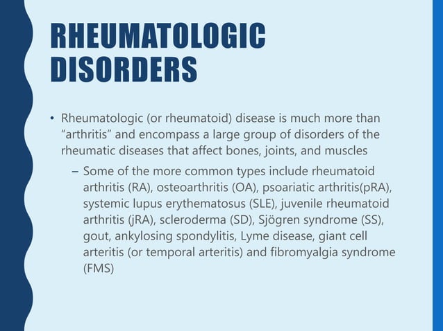 Chapter 20 Rheumatologic Disorders | PPT | Bone and Joint Conditions ...