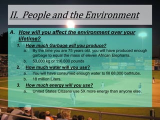 Chapter 20 section 1 notes (population impact on the environment) | PPTX