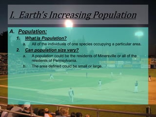 Chapter 20 section 1 notes (population impact on the environment) | PPTX