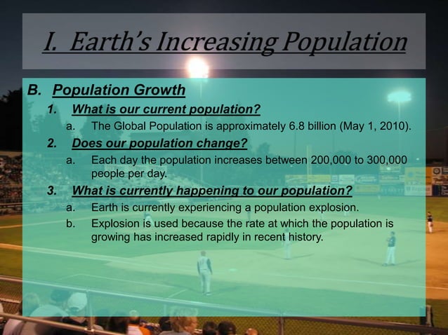 Chapter 20 section 1 notes (population impact on the environment ...