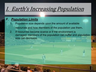 Chapter 20 section 1 notes (population impact on the environment) | PPTX