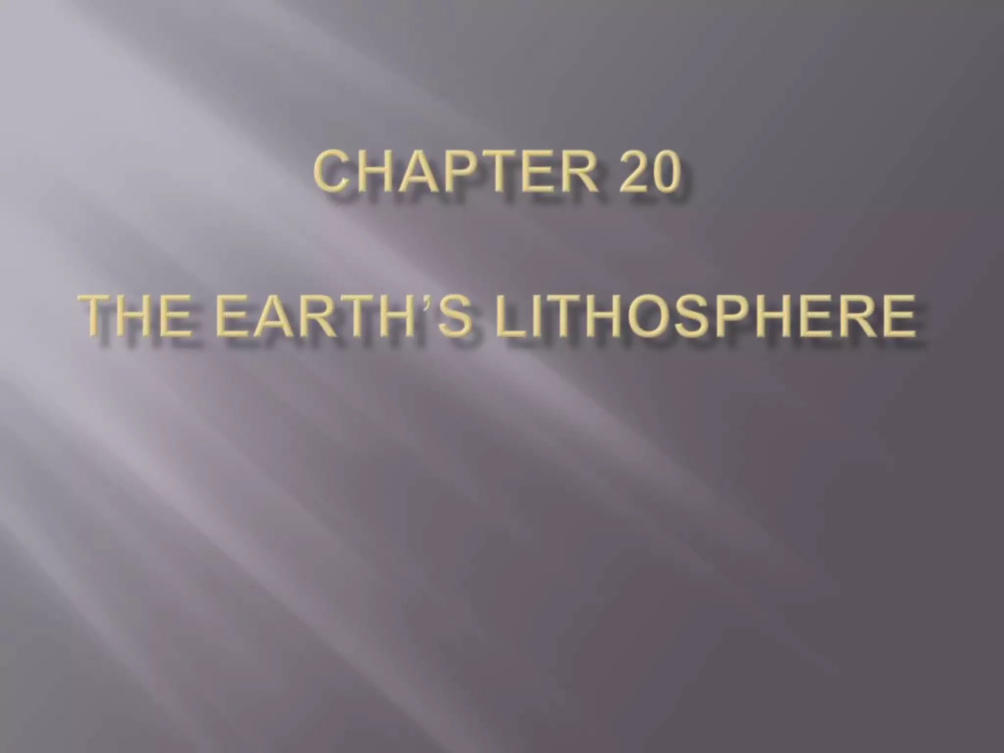Lithosphere | PPTX