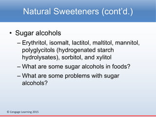 Chapter 21 - Sweeteners | PPTX
