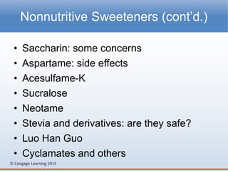 Chapter 21 - Sweeteners | PPT