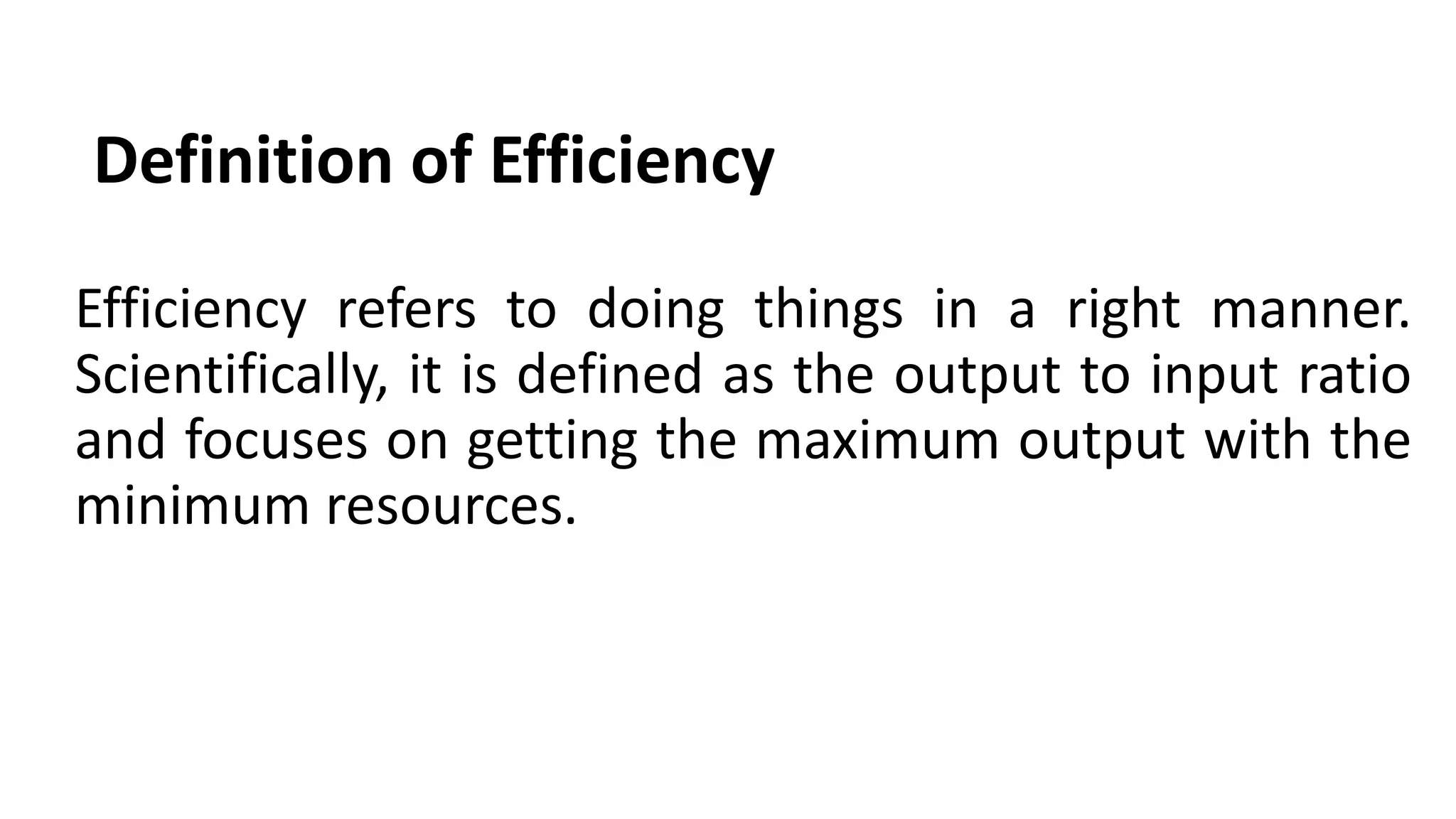 Industrial Efficiency | PPTX