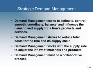 Chapter 21 Demand Management and Logistics | PPTX