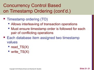 Databaseconcurrencycontroltechniquepresentations | PPT