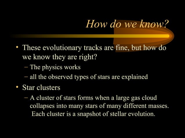 Stellar evolution - the main sequence.ppt | Physics | Science