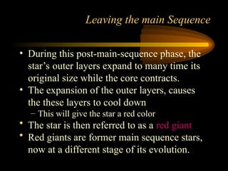 Stellar evolution - the main sequence.ppt