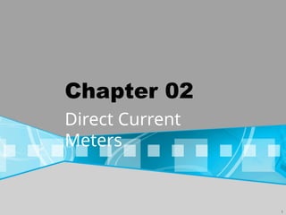Measurements DC meters concepts Volta meter | PPT