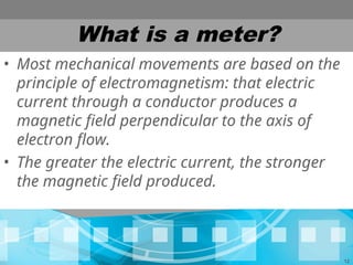 Measurements DC meters concepts Volta meter | PPT