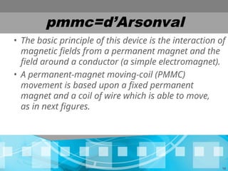 Measurements DC meters concepts Volta meter | PPT