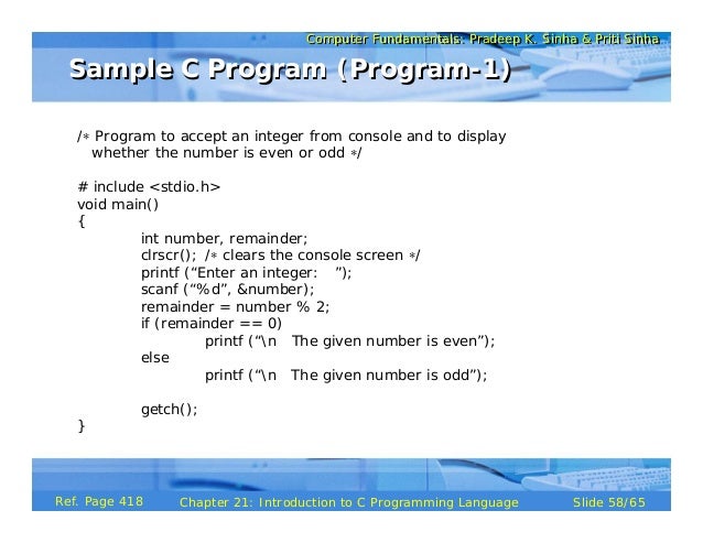 Chapter 21 c language