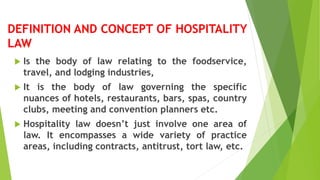 CHAPTER 2(1) - CONCEPT OF HOSPITALITY LAW.pptx