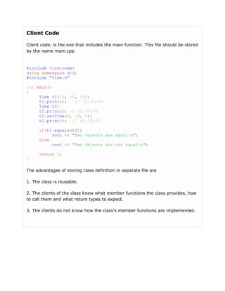 Chapter21 separate-header-and-implementation-files | PDF