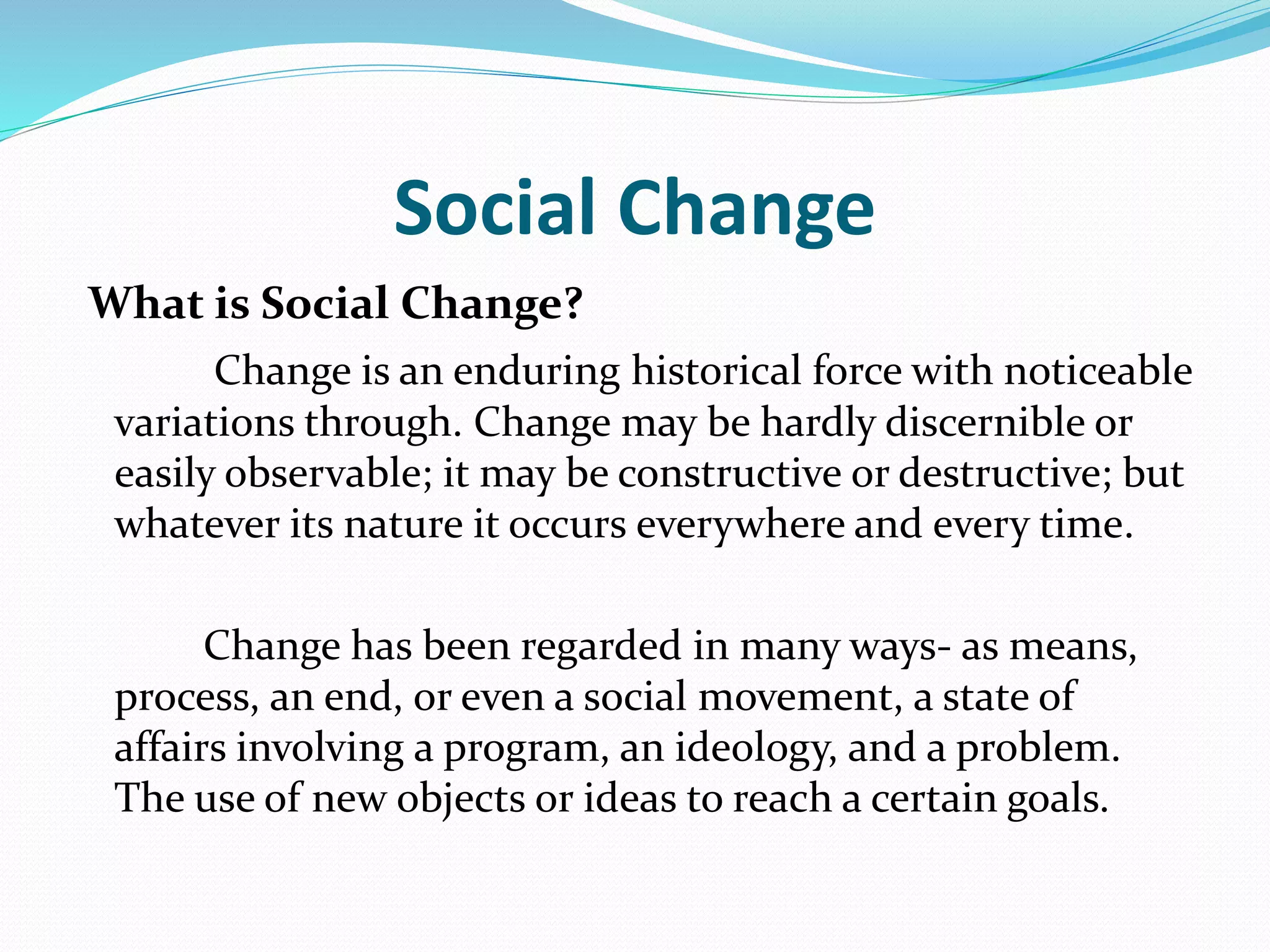 Chapter 21 social change | PPTX
