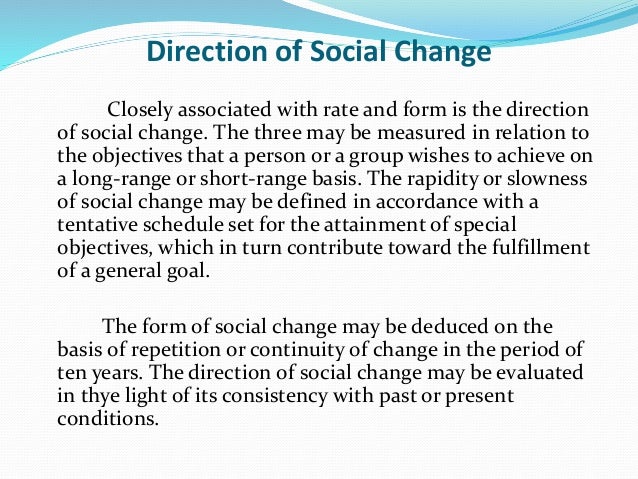 Chapter 21 social change