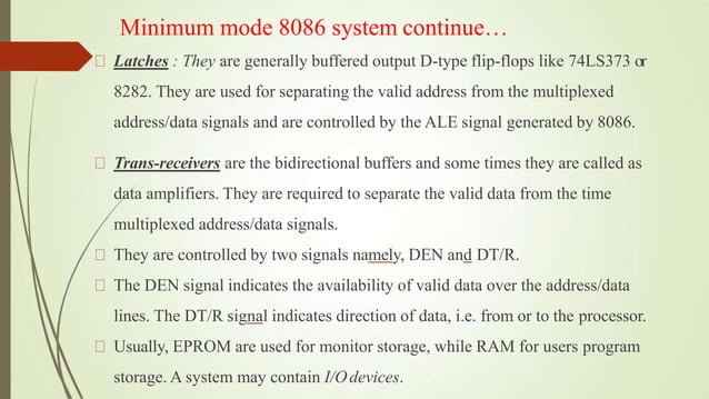 Chapter 2_1(8086 System configuration).pptx | Operating Systems | Computer Software and Applications