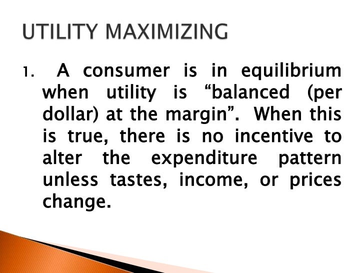 Chapter 21 Consumer Behavior And Utility Maximization