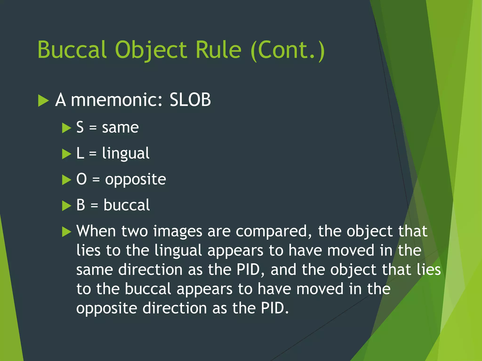 Chapter 21: Occlusal and Localization Technique | PPT