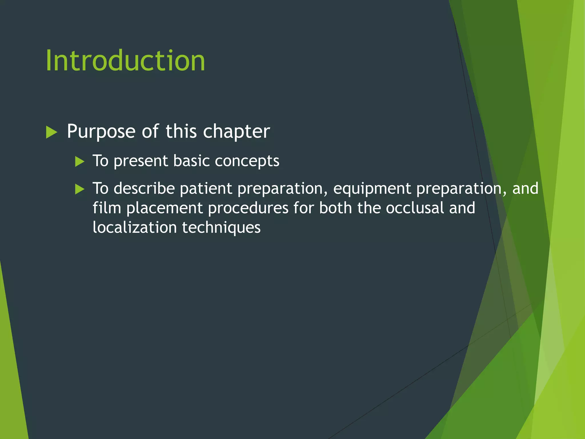 Chapter 21: Occlusal and Localization Technique | PPT