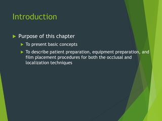 Chapter 21: Occlusal and Localization Technique | PPT