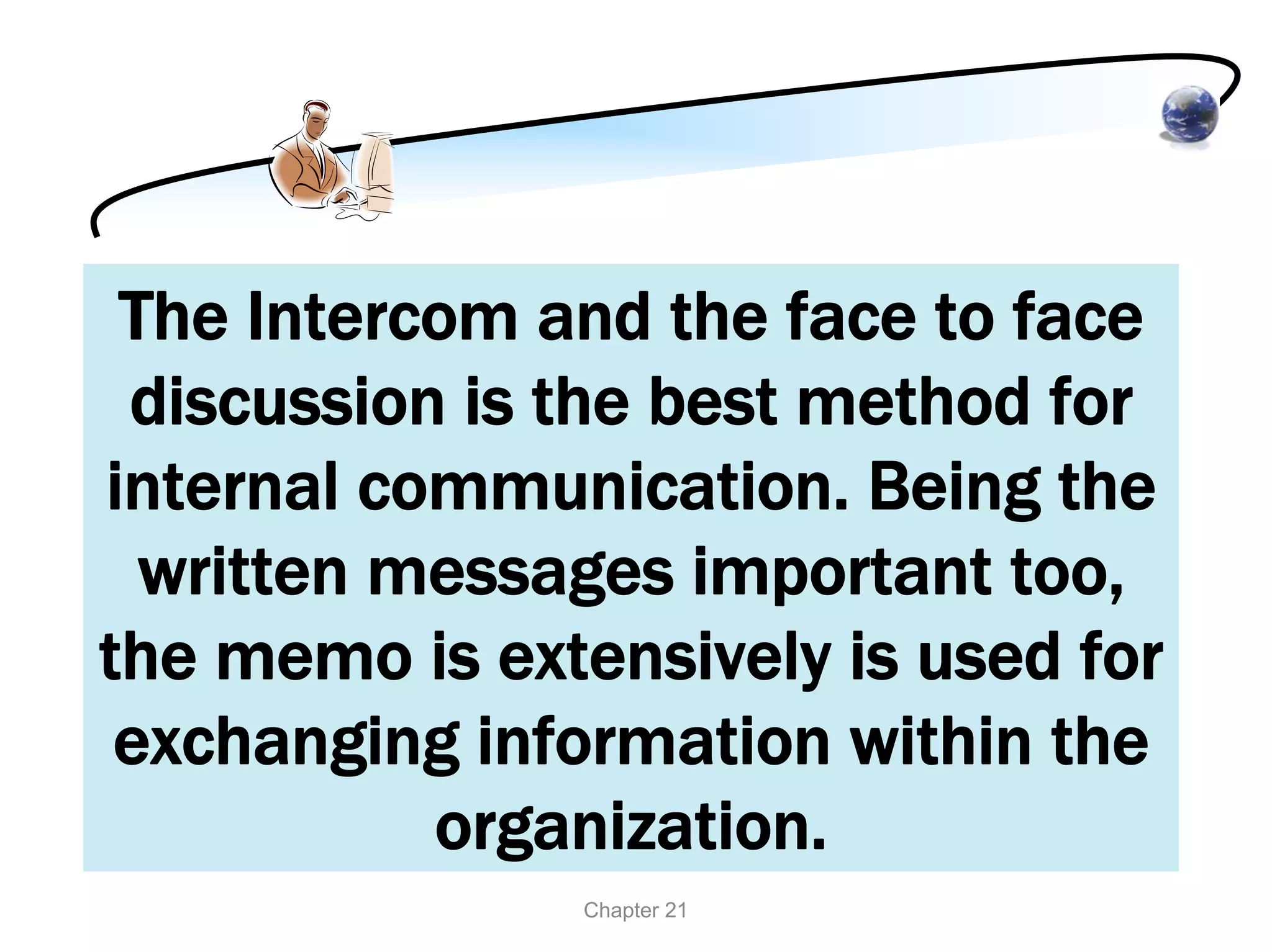Other methods of written communication: Memo, Fax, email | PDF