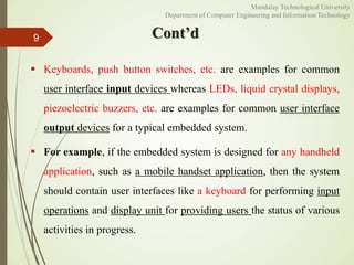 Introduction to Embedded Systems I: Chapter 2 (1st portion) | PPTX