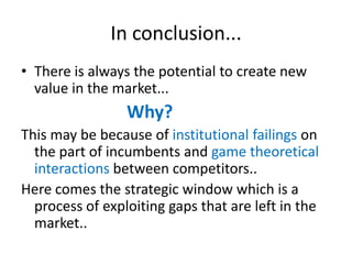 Chapter 21 – the strategic window | PPTX