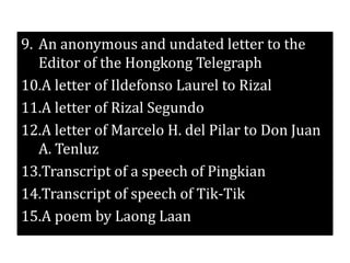 Rizal Report Chapter 22 | PPTX
