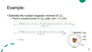 Electromagnetic moments of the nucleus | PPTX