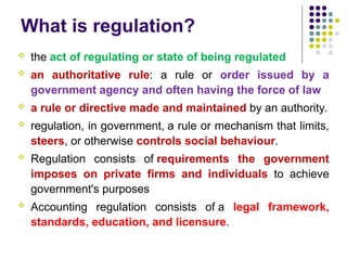 Chapter two - The Regulation of Financial Accounting | PPT