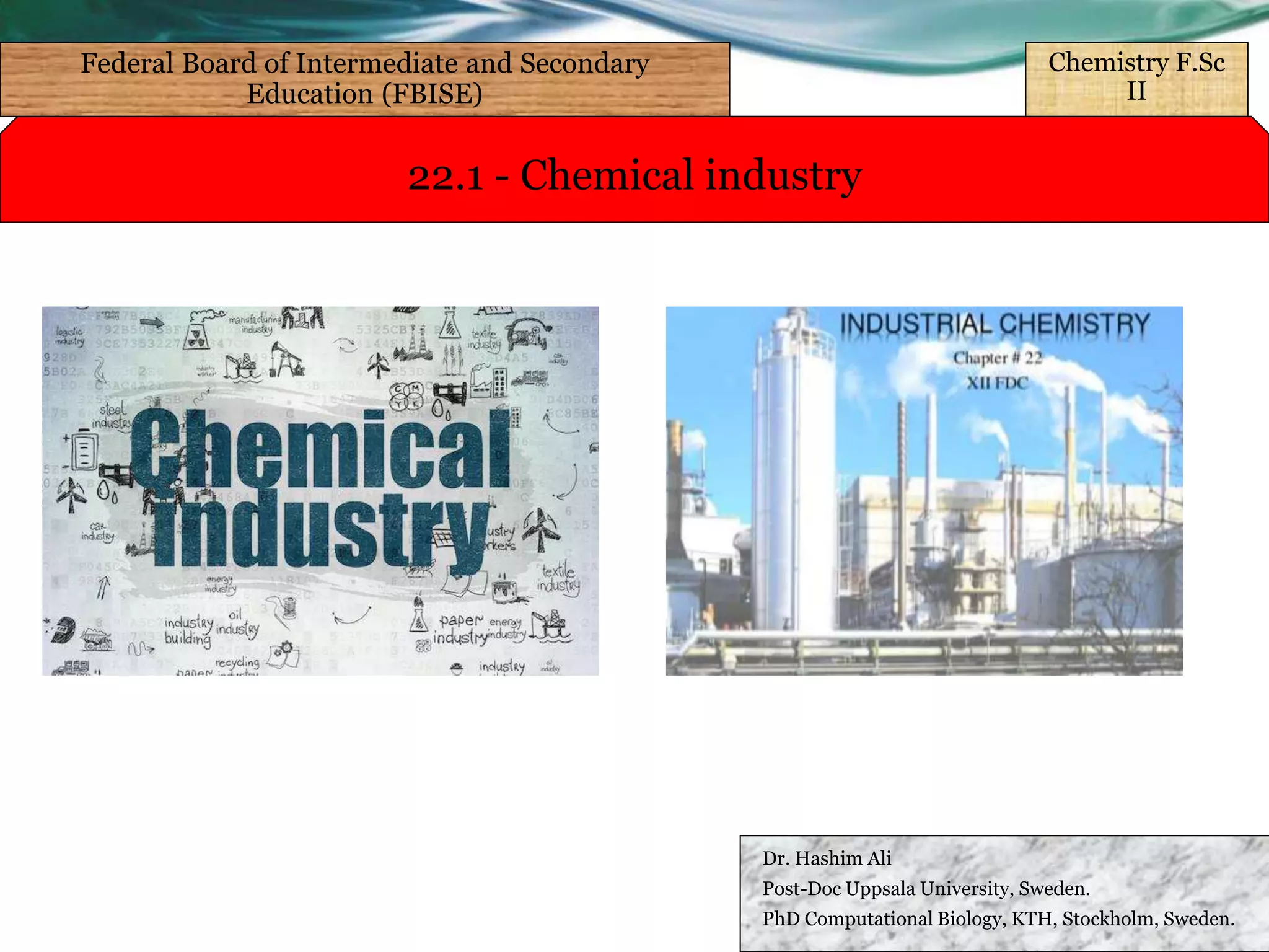 Chapter 22 industrial chemistry | PPTX