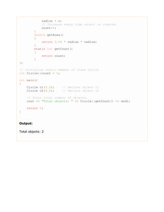 Chapter22 static-class-member-example | PDF