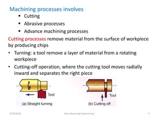 Traditional Machining Processes presentation | PPTX