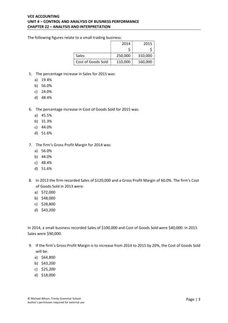 Chapter 22 Analysis and Interpretation - Test 1 | PDF